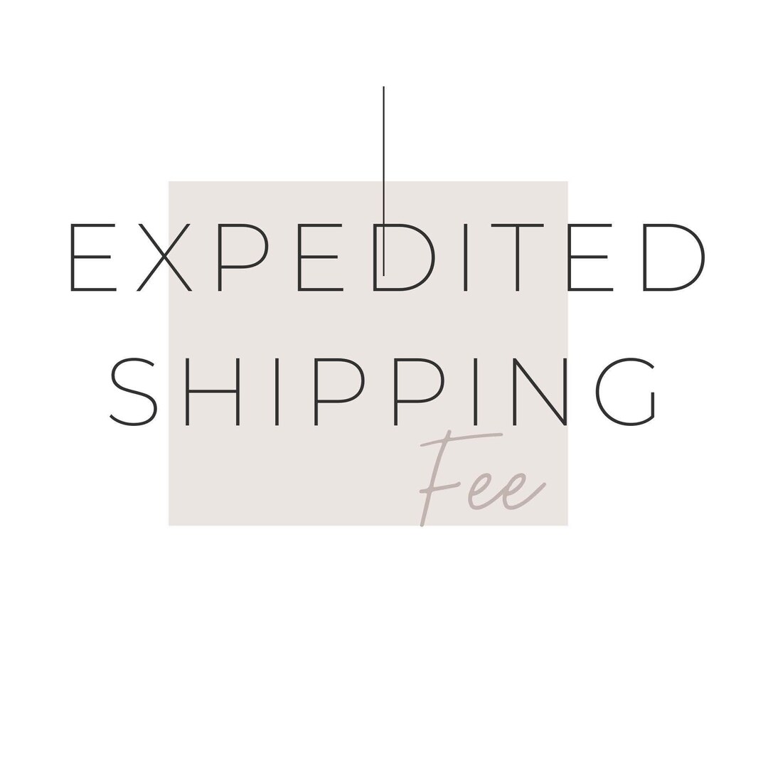 Expedited Shipping Fee - Etsy