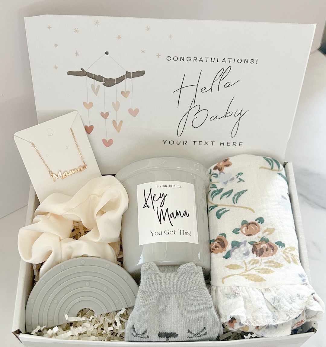 Pregnancy Gift Box, New Mom Gift Basket, Postpartum Gift Set, Mom and ...