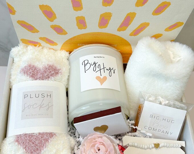 Warm and Cozy Get Well Gift Box, Cancer Care Package, Sending Big Hugs ...