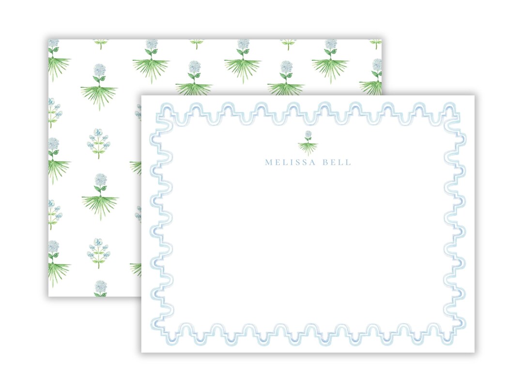 Watercolor Coastal Stationary | Grandmillennial Coastal Stationary ...