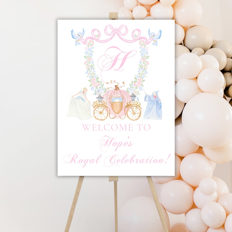 Cinderella Baby Banner - Etsy