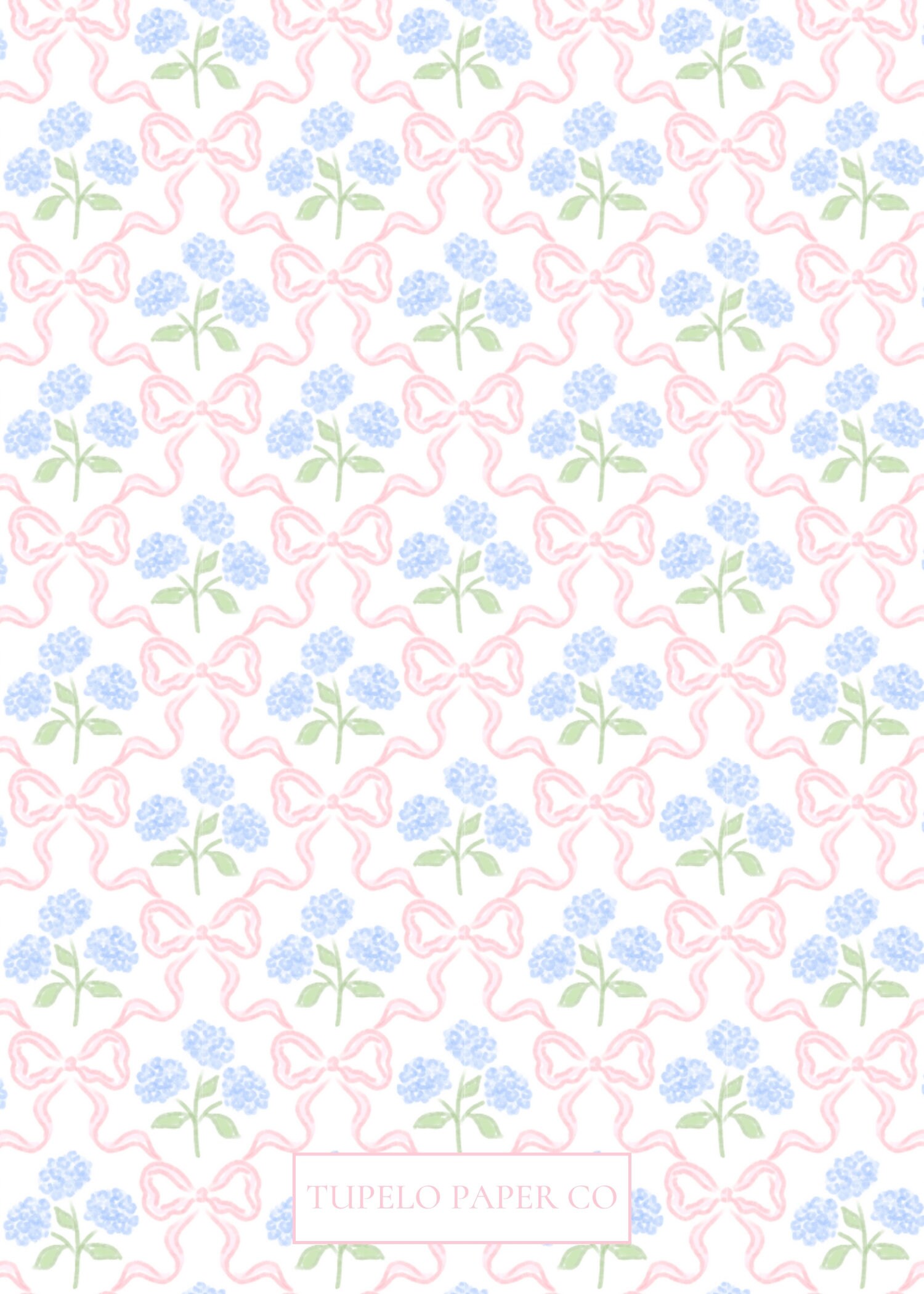 Watercolor Grandmillennial Baby Shower Invitation | Hydrangeas and Bows ...