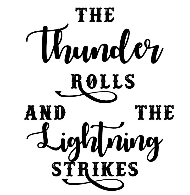 Thunder Rolls Garth Brooks SVG Cut File - Etsy