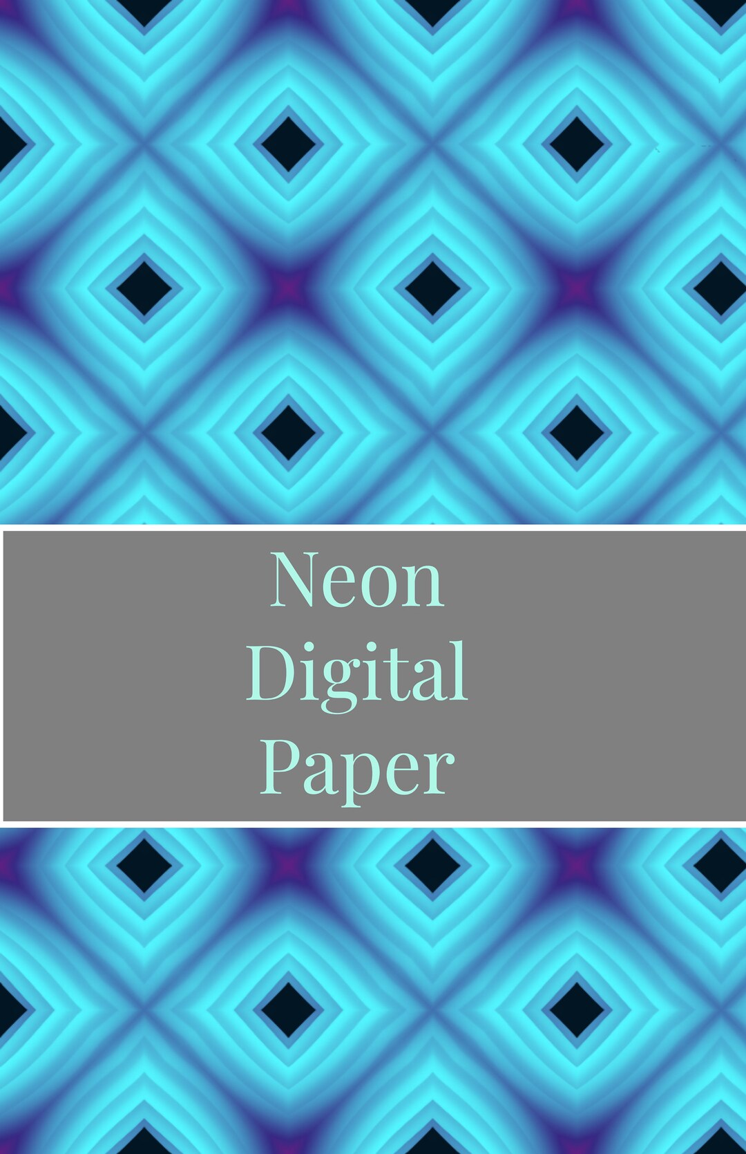 Neon Digital Paper - Etsy