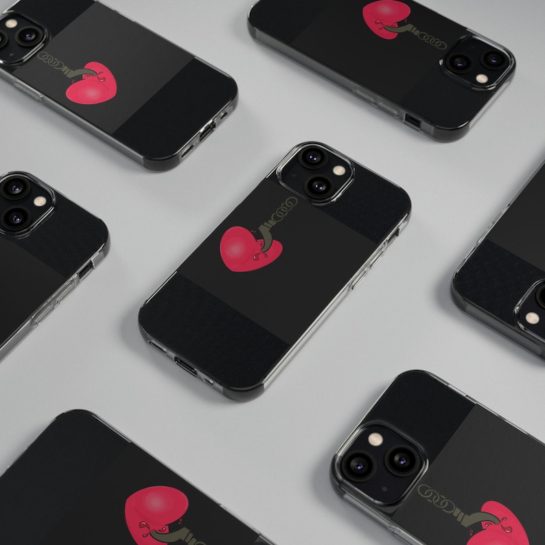 IPhone 13 Emo Chain Heart Phone Case - Etsy UK