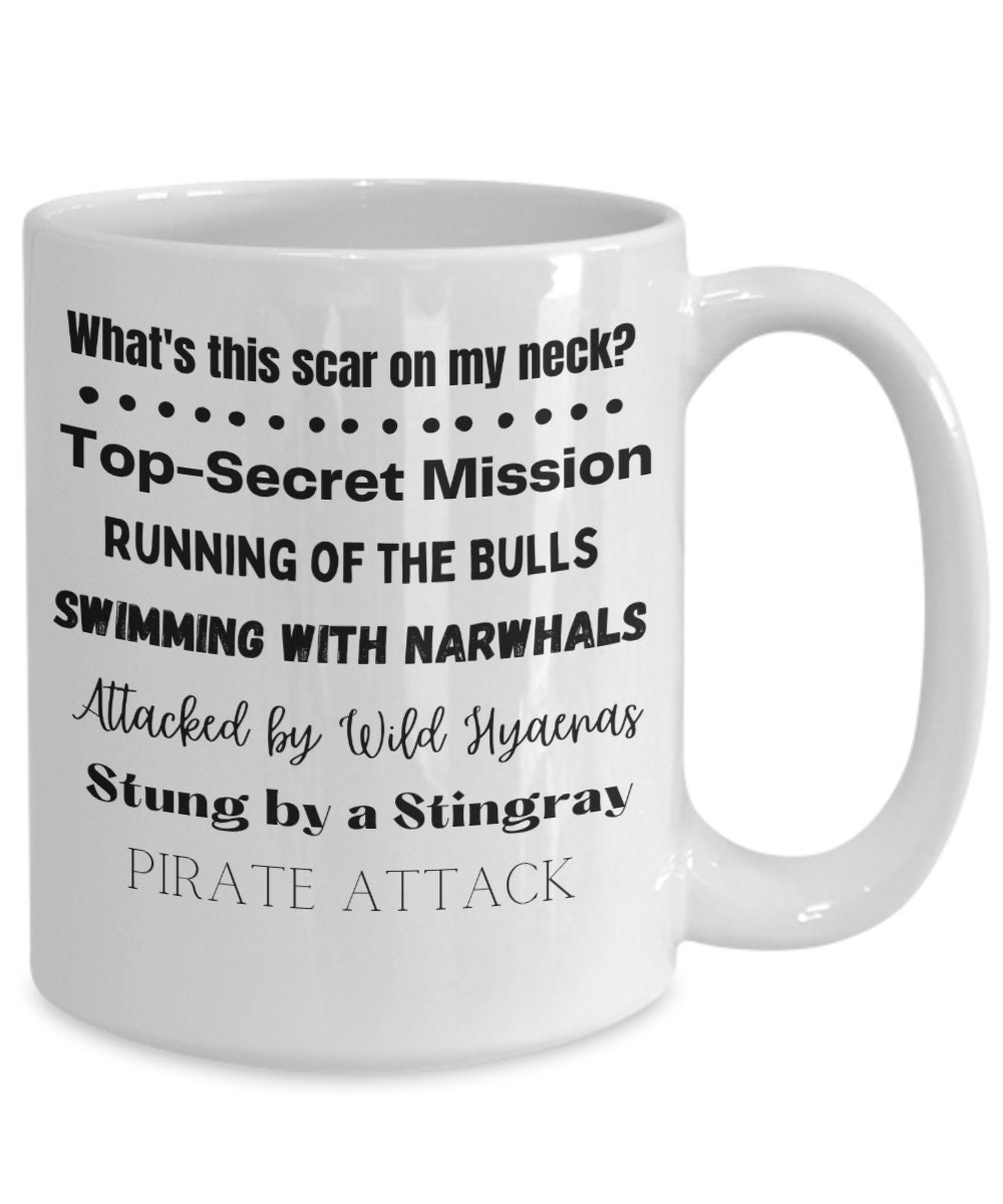 Gift for Surgery, Neck Scar, Silly Scar on Neck, ACDF Surgery Scar ...