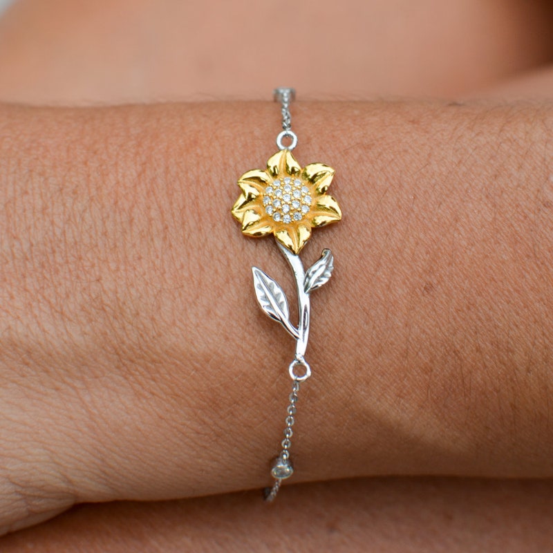 Sunflower Bracelet - Etsy