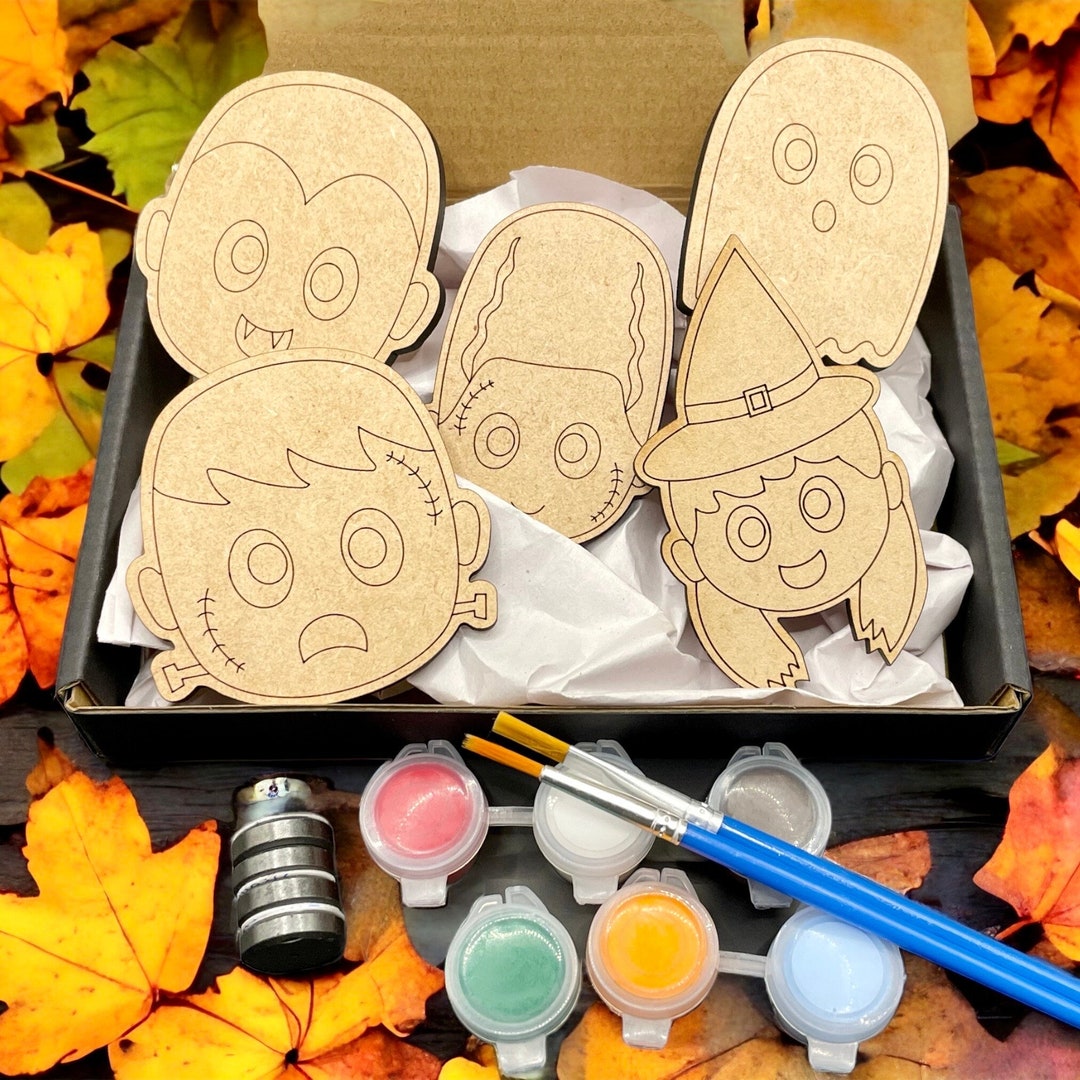 DIY Paint Kit Halloween Crafts for Kids Cute Halloween - Etsy