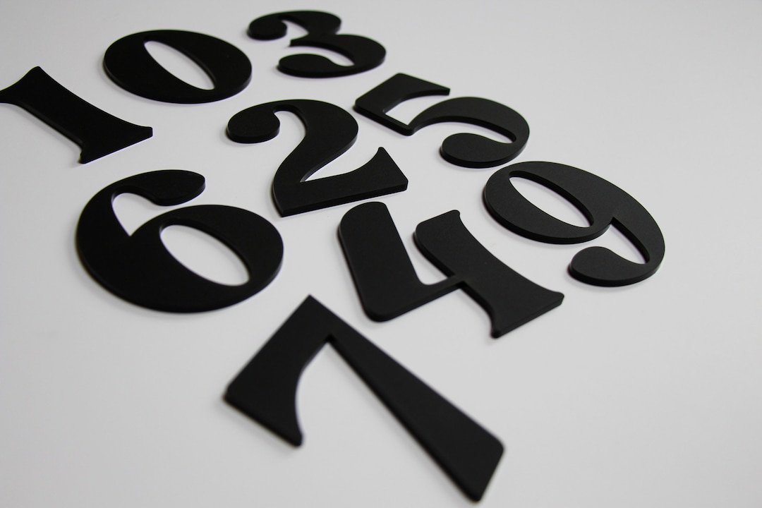 Acrylic Numbers and Letters | Gold, White, Black Wedding Acrylic ...