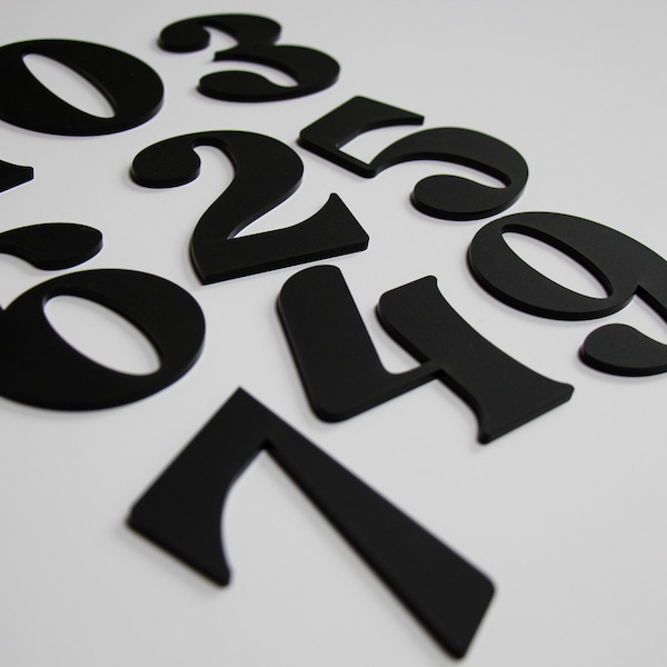 Acrylic White Number and Letters - Etsy