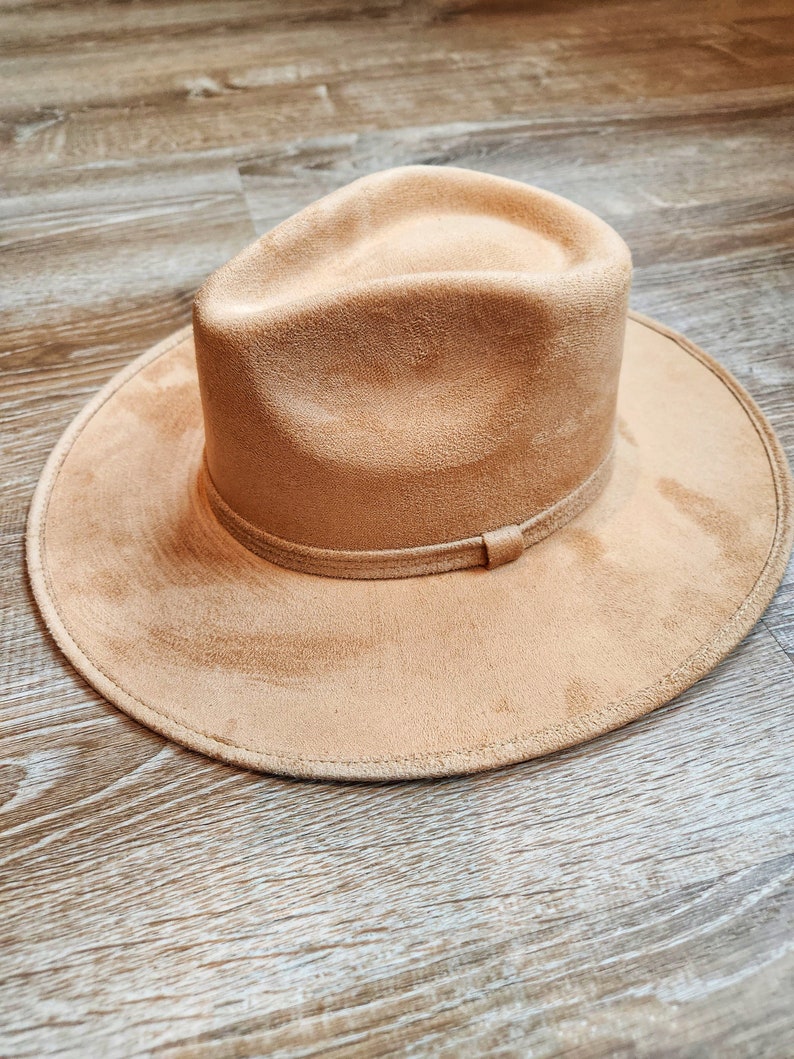 NEW! Vegan Suede Rancher Hats. Custom Branded Initials. Stiff Brim ...