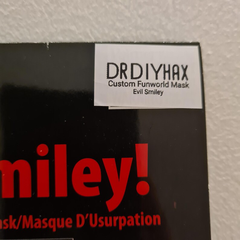 Custom Scary Movie Evil Smiley Scream Ghost Face Mask Official Easter ...