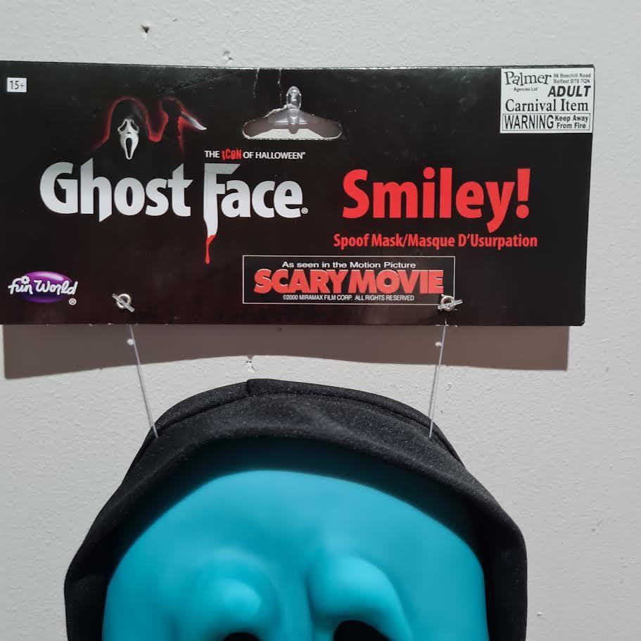 Custom Scary Movie Blue Smiley Scream Ghost Face Mask Official Easter ...