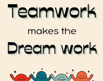 Teamwork Makes the Dream Work SVG, Teamwork Makes the Dream Work Png ...