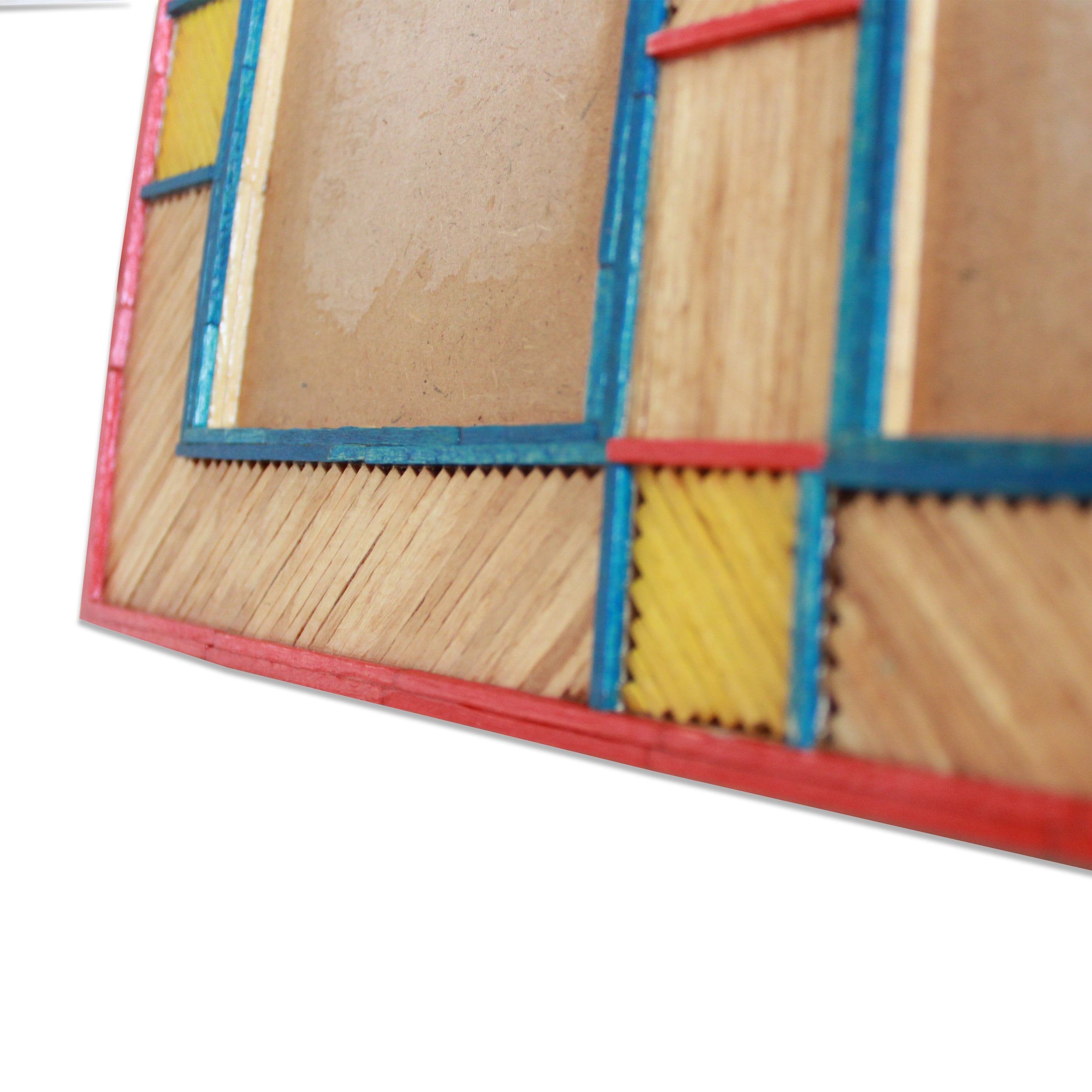 Vintage Matchstick Tramp Art Double Picture Frame Quirky - Etsy