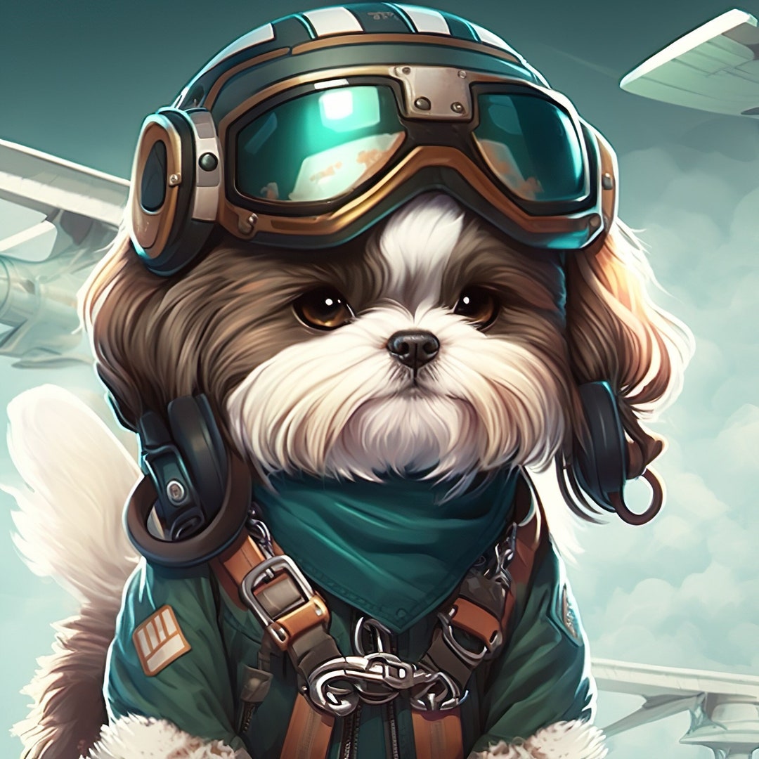 Flying Shih Tzu - Etsy