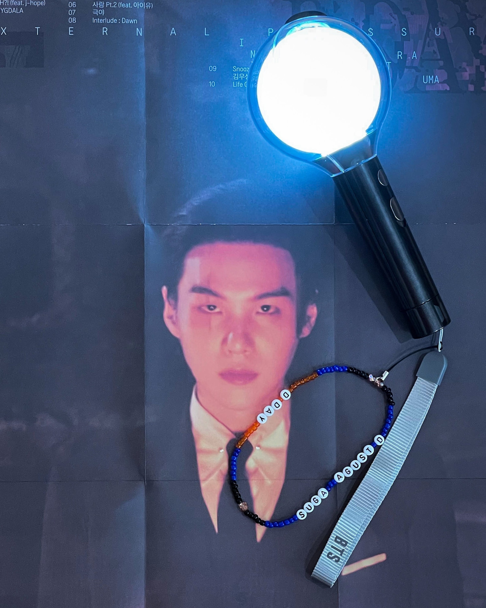 BTS SUGA | Agust D Tour Army Bomb Lightstick Strap / Phone Charm ...