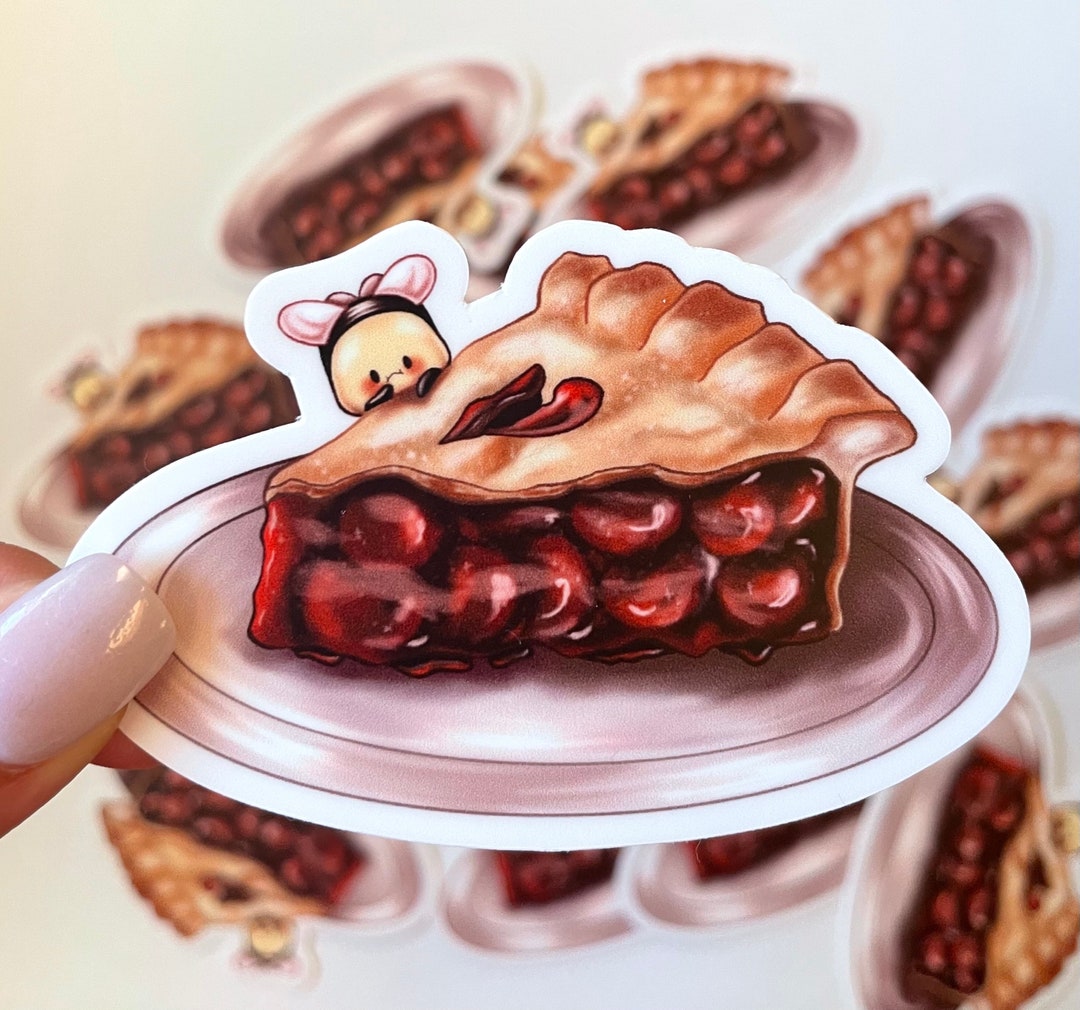 Bee Pie Sticker - Vinyl Sticker/laptop Decal/waterbottle Sticker ...