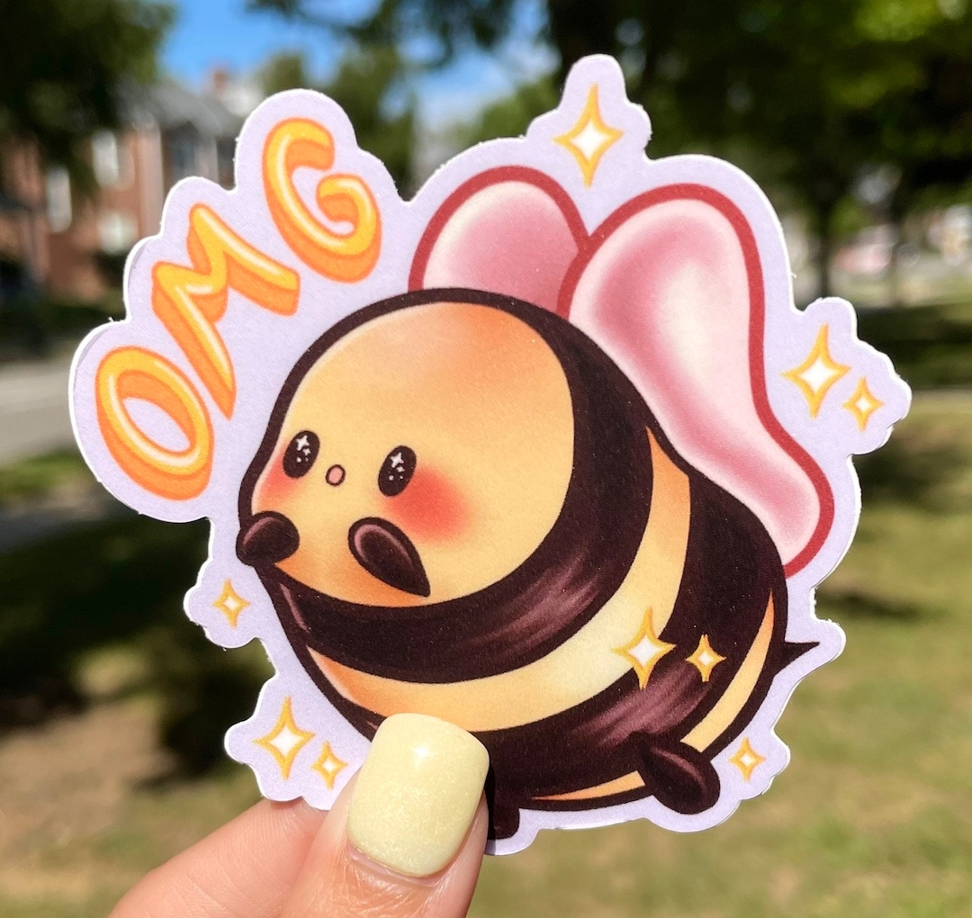 OMG Bee Sticker - Vinyl Sticker/laptop Decal/waterbottle Sticker ...