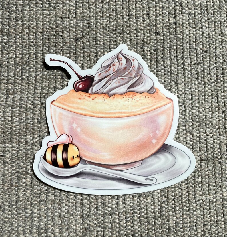 Bee Pudding Sticker- Vinyl Sticker/laptop Decal/waterbottle Sticker ...