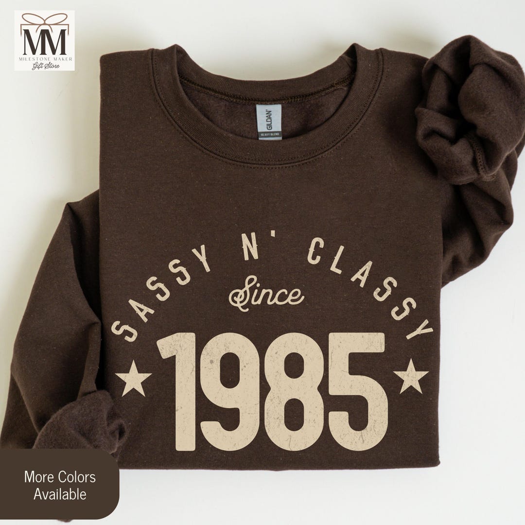 40th Birthday Gift for Women, Sassy and Classy Since 1984, 40th ...
