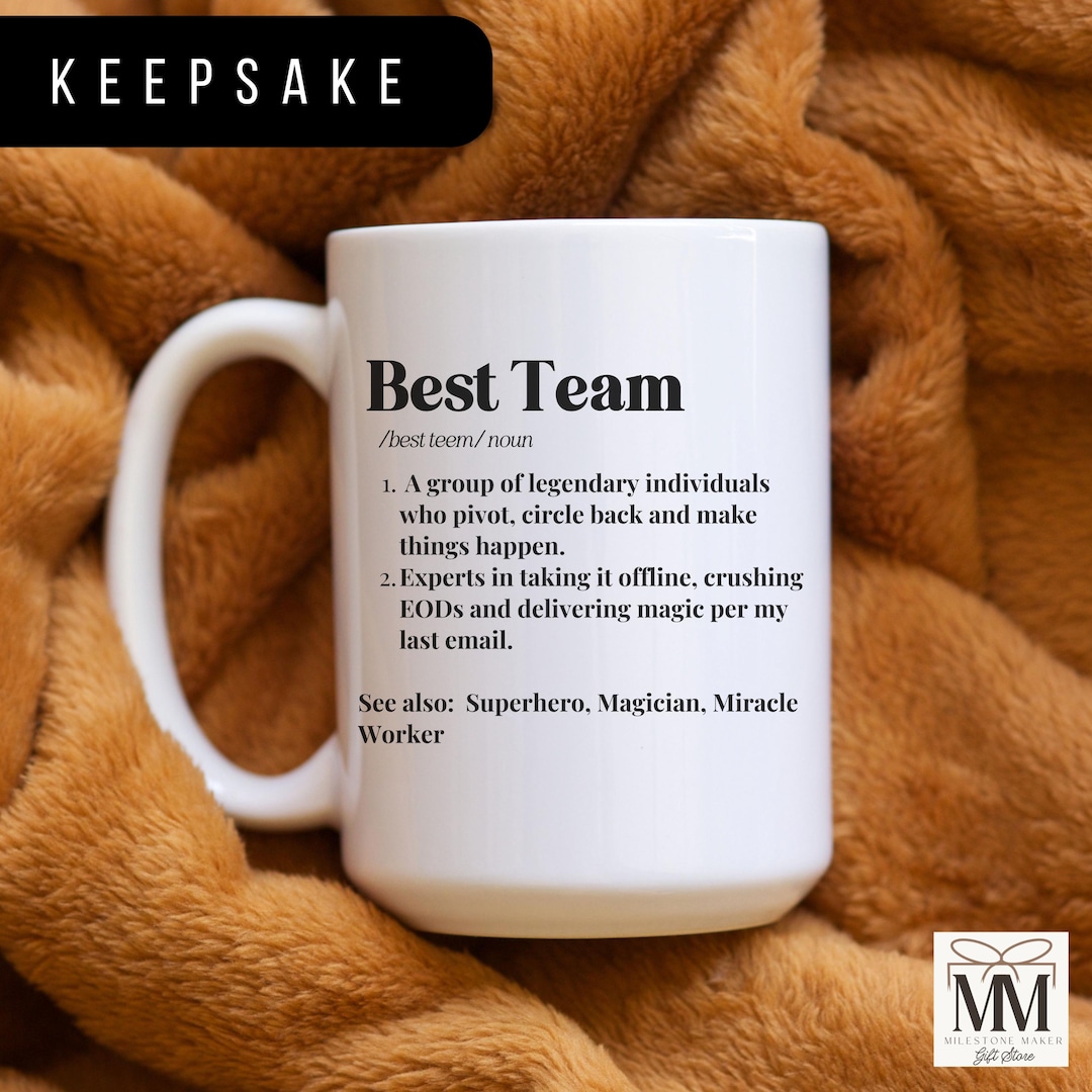Best Team Mug Gift, Funny Office Employee Bulk Gift, Corporate Coworker ...