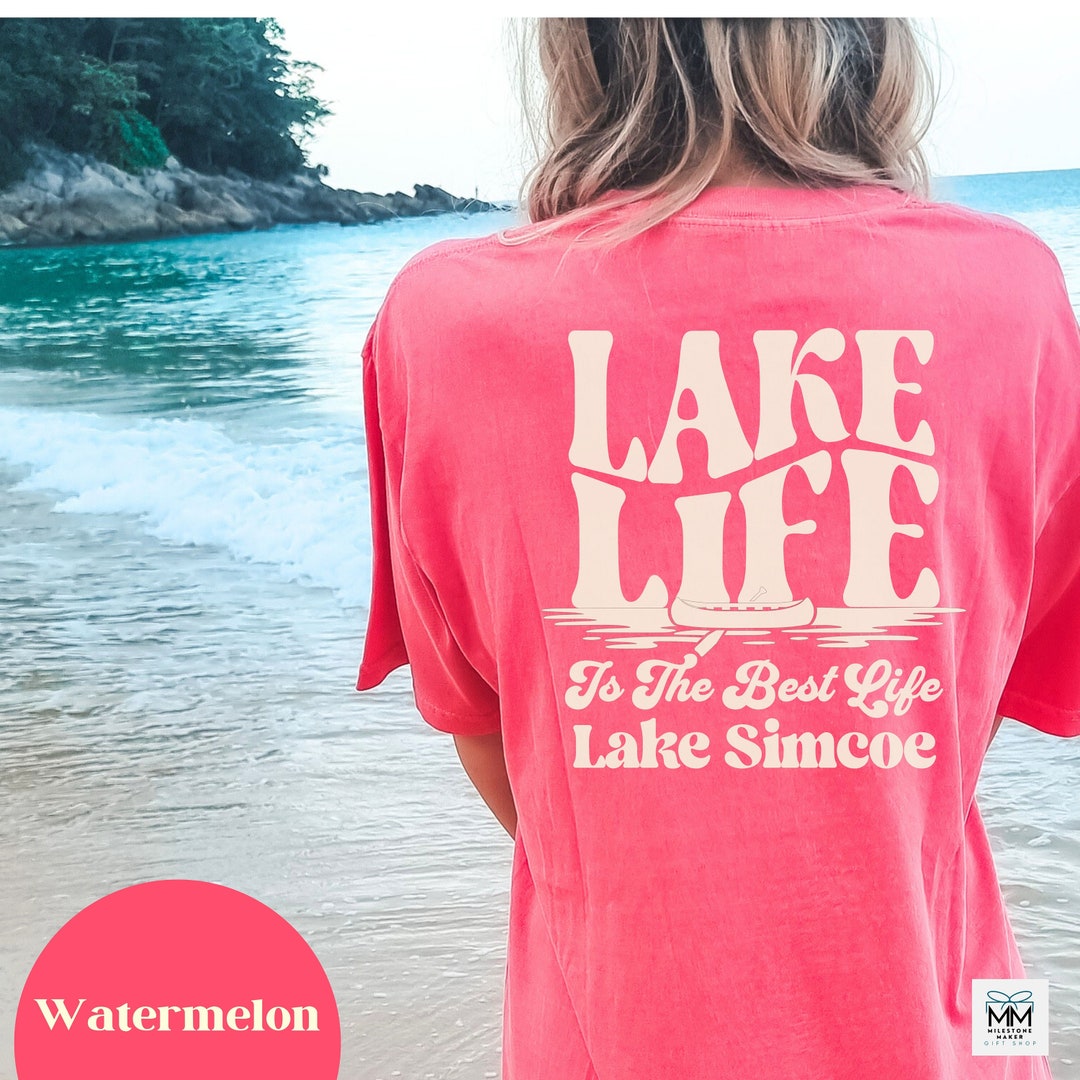 Personalized Lake Life Tshirt, Comfort Colors Lake House Shirt, Lake ...