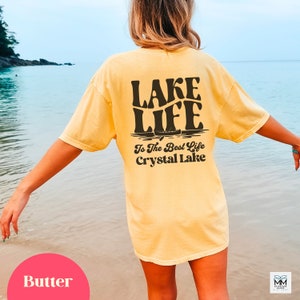 Personalized Lake Life Tshirt, Comfort Colors Lake House Shirt, Lake ...