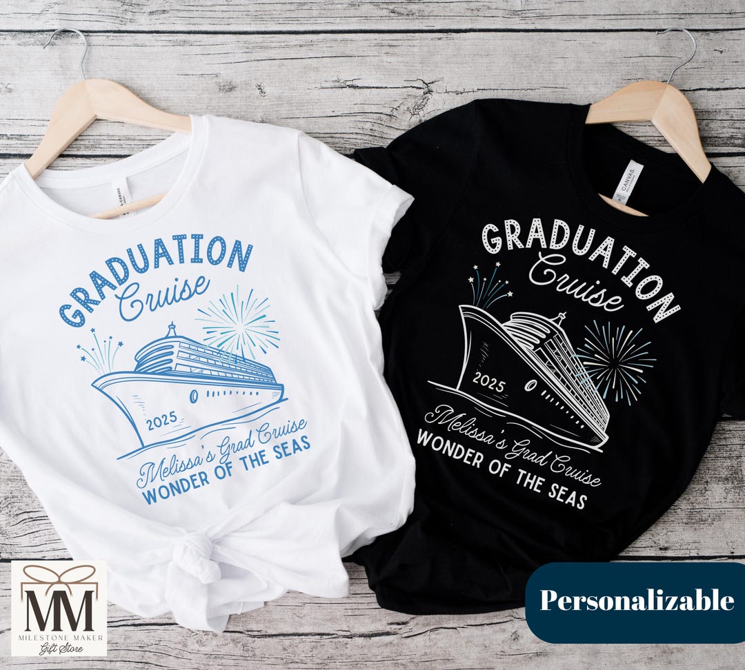Graduation Cruise Shirts for Family, Class of 2025 Grad Cruise T-shirt ...