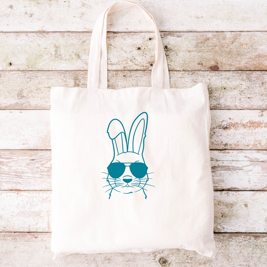 Cute Easter Tote Bag, Blue Easter Egg Hunt Bag, Easter Bags, Easter ...