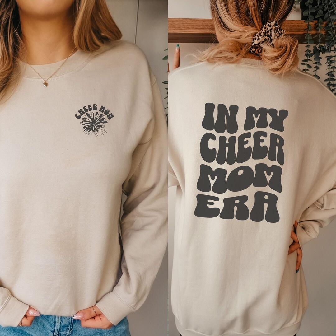 Cheer Mom Shirt in My Cheer Mom Era Sweater Retro Groovy - Etsy