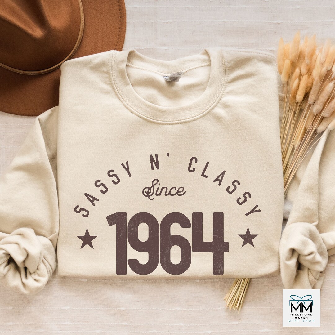 60th Birthday Gift for Women, 60th Birthday Sweatshirt, 60th Gift for ...