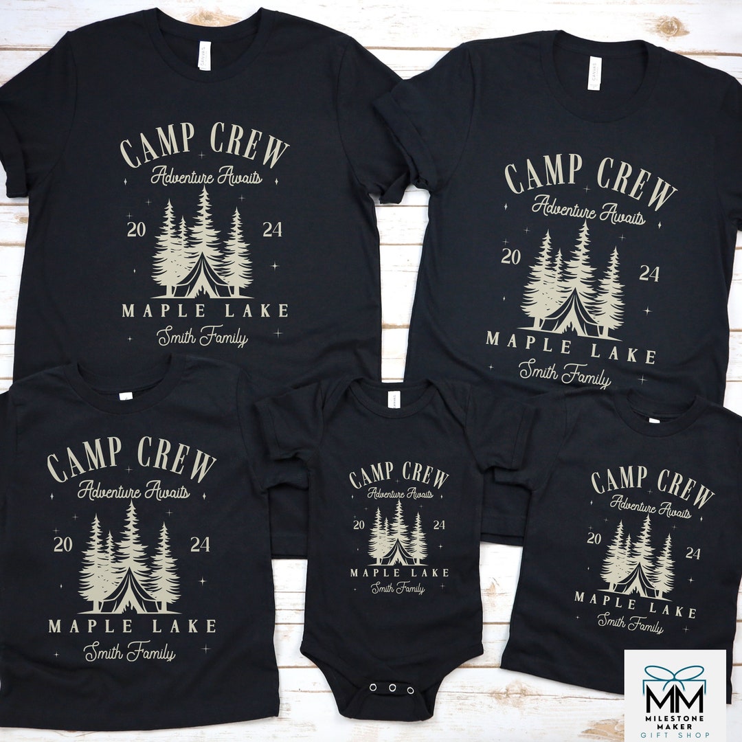 Personalized Family Camping Trip Shirt, Matching Travel Camping Tshirt ...