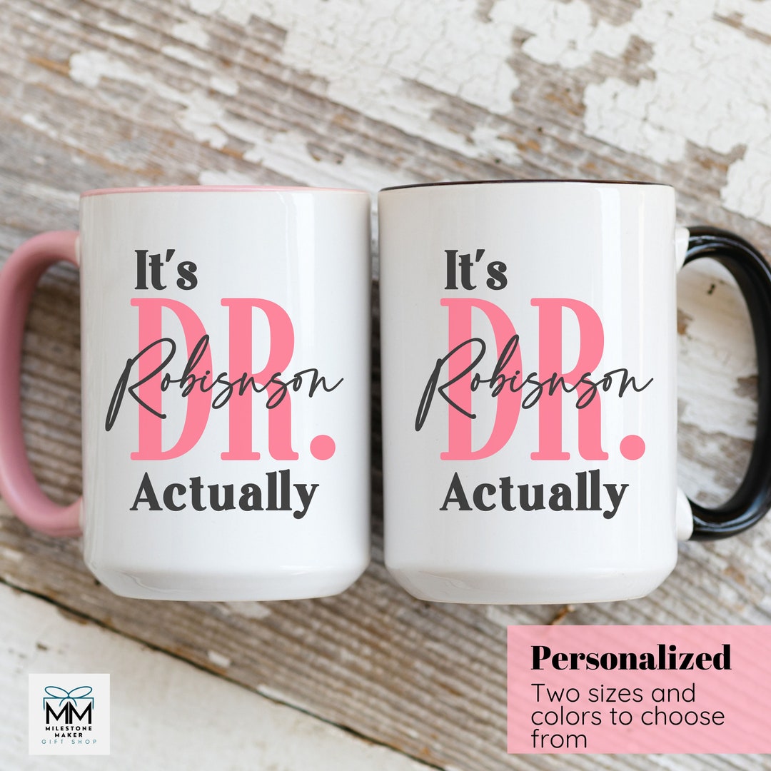 Custom Doctor Mug, It's Doctor Actually, Female Doctor Gift, Med School ...