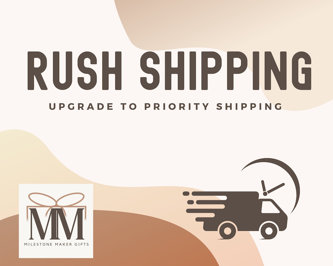 Expedited Shipping Upgrade to Your Order, Rushed Shipment, Priority ...
