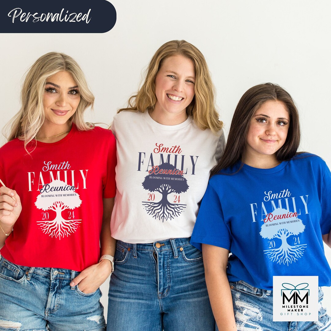Customizable Family Reunion T-shirts for 4th of July, Matching Red ...