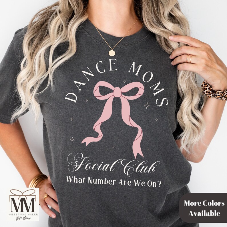 Dance Mom Shirt, Coquette Dance Mama Competition Shirt, Gift for Dance ...