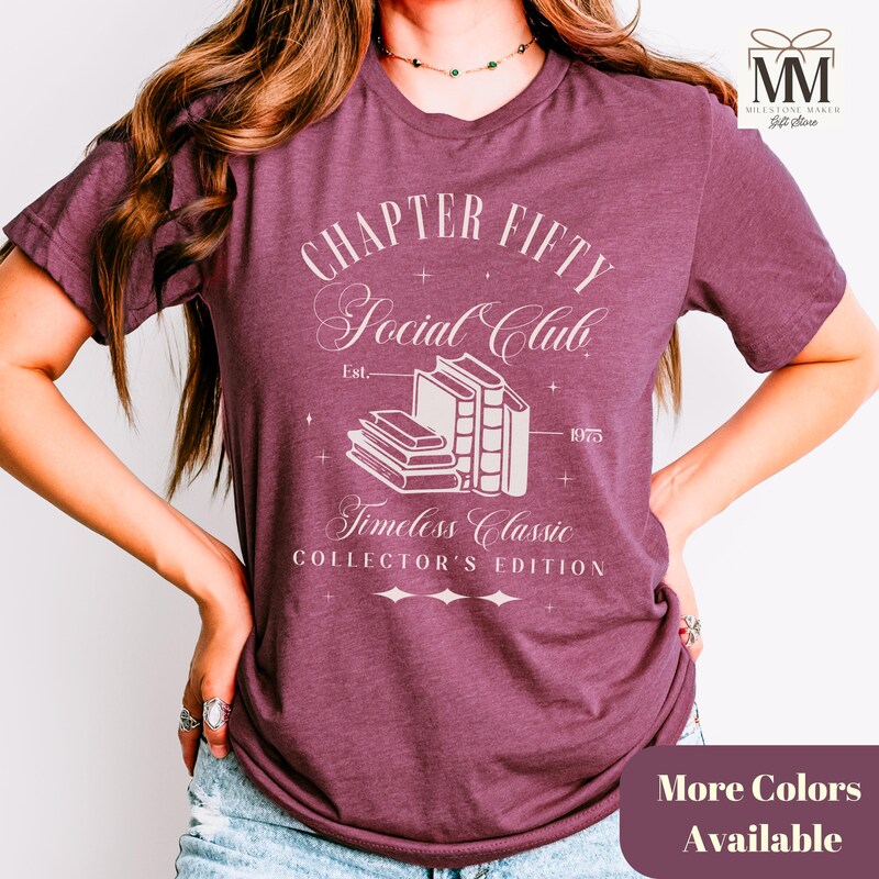 50th Birthday Book Club - Etsy