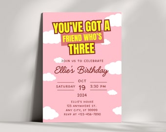 Editable Toy Story Third Birthday Invitation, Printable You've Got a ...