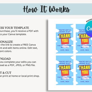 Printable Toy Story Themed Birthday Tags, You've Got A Friend in Me ...