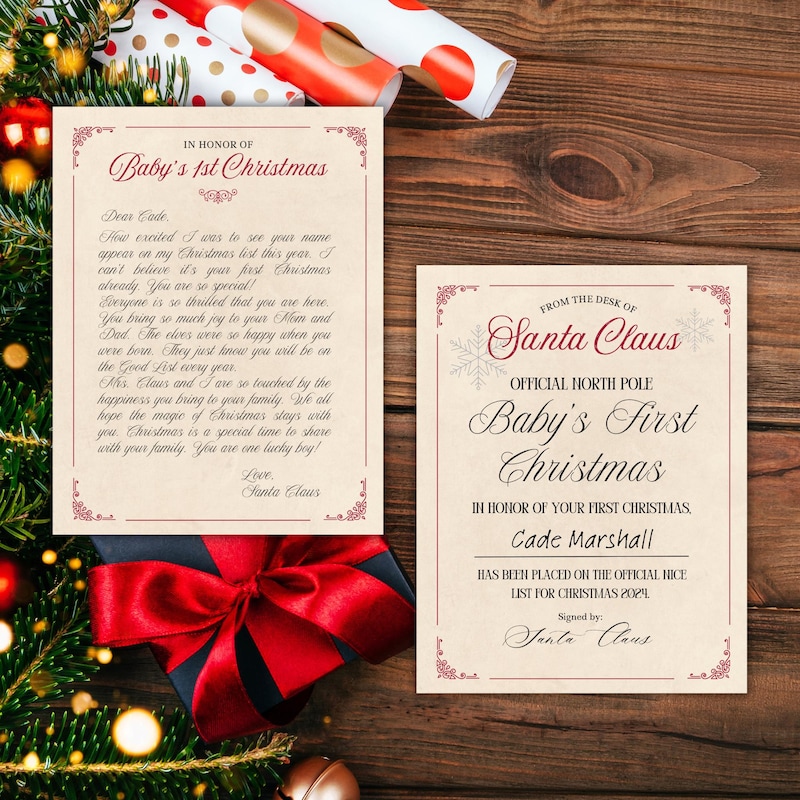 Baby First Christmas - Etsy