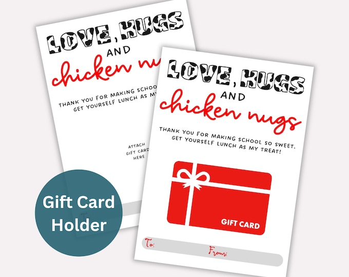 Teacher Appreciation Chick-fil-a Gift Gift Card Holder, Thanks for ...