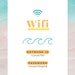 Wifi Sign for Beach House Rental Businesses | Airbnb | Vrbo | Beach ...