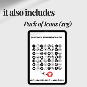 Social Media Sign Canva QR Code Template, Connect With Us Business Sign ...