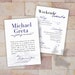 Nautical Wedding Welcome Letter | Navy Wedding Weekend Timeline ...