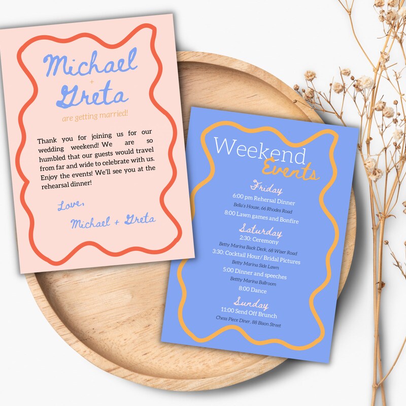Wedding Welcome Note - Etsy