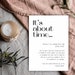 Minimalist Wedding Welcome Bag Note Template | Modern Wedding Weekend ...