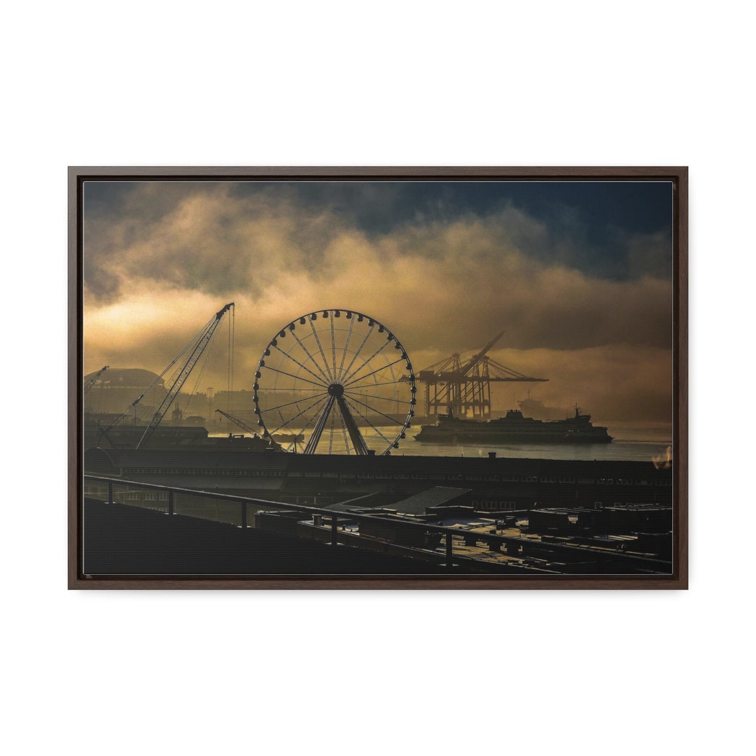 Gallery Canvas Wraps, Horizontal Frame: Seattle Waterfront. Photography ...