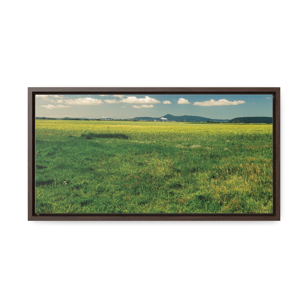 Gallery Canvas Wraps, Horizontal Frame: Green Fields and Smokestacks by ...