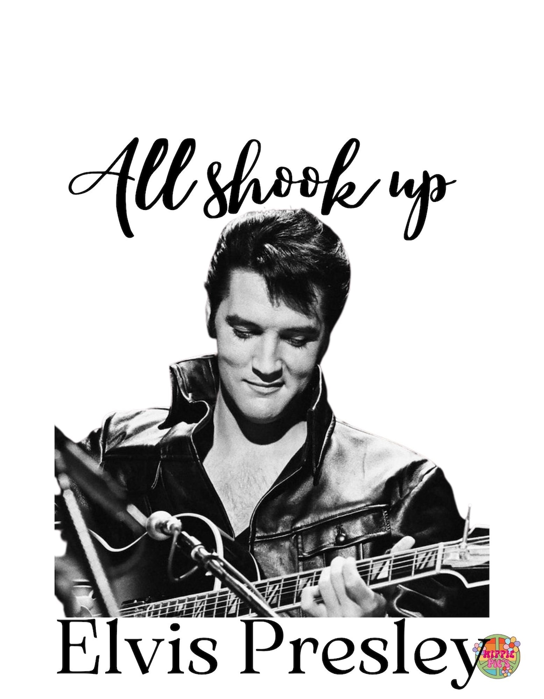 Elvis Presley, All Shook up Digital Design for Sublimation, PNG File ...